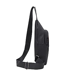 XUEQI Crossbody Sling Backpack Sling Shoulder Bag Travel Hiking Chest Bag Daypack for Hiking Travel with Earphone Hole