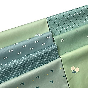 levylisa 7 Pieces 18 x 22 Inches Cotton Fabric Square Fabric Craft Fabric Scraps Cotton Quilting Fat Flower Animals Cartoon Fabric Bundles Patchwork for Kids DIY Craft Sewing Clothing