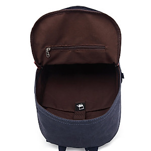 kayond Casual Style Lightweight canvas Laptop Bag/Durable Travel backpacks/Rucksack for Men&Women/Fashion Backpack Fits 15 inch Notebook (navy blue)