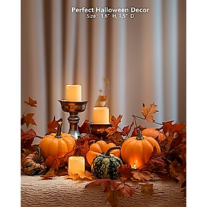 Homemory 24Pack Flickering Flameless Votive Candles, 200+Hour Long Lasting Electric Fake Candles, Battery Operated LED Tealight for Wedding, Christmas Decorations, Outdoor (Battery Included)