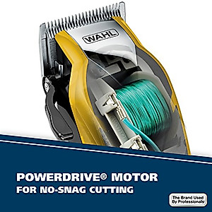 Wahl Fade Cut Corded Clipper Haircutting Kit for Blending & Fade Cuts with Extreme-Fade Precision Blades, Heavy Duty Motor, Secure-Snap Attachment Guards, & Fade Lever for Home Haircuts - Model 79445