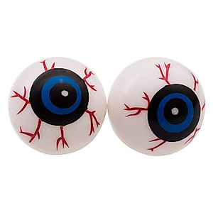 Halloween Eyeballs - 50 Pack Bag of 2" Plastic Eyeballs for Halloween Party Favor, Trick or Treat, Props and Decoration