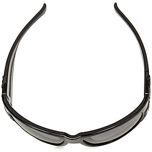 Black Flys Sonic 2 Floating Polarized Shield Sunglasses, Shiny Black, 65 mm