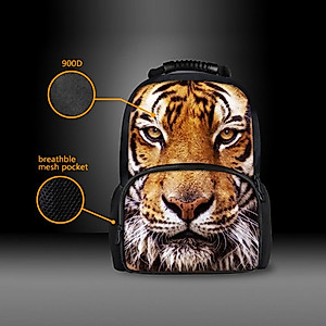 Animal School Bag,School College Backpack,Teenagers Casual Daypack,17 Inch Laptop Backpack for Men (Monkey)