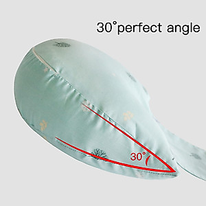 Lacomfy Pregnancy Pillow for Side Sleeper, Double Wedge Pillow for Maternity, Side Sleeping Pillow for Belly, Waist, Back Support, Detachable and Removable Outercase, Easy to Clean, Light Green