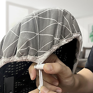 BNDX Extra-Wide Ironing Board Cover - Standard Size 18x49, Extra Thick and Durable Padding,Full Size-Heat and Stain-Resistant, Upgrade Drawstring Tightening - Easy Installation