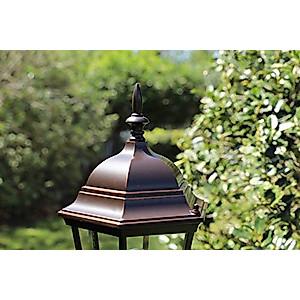 Kenroy Home 93432ORB Villa Waterproof Outdoor Lamp Post Light, Oil-Rubbed Bronze Finish