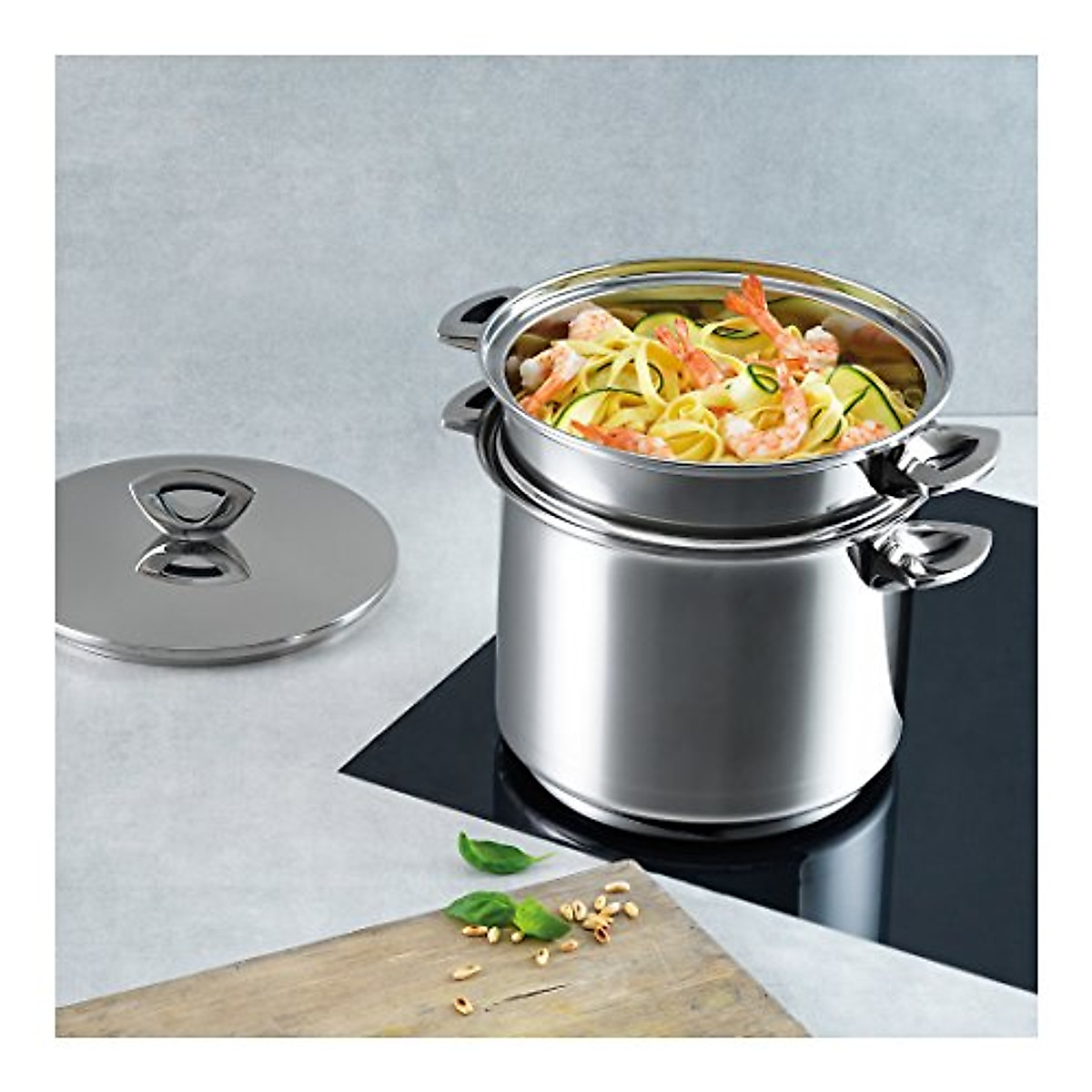 Kuhn Rikon Click-N-Curl Spiralizer Set with Swiss & Julienne Peelers, White/Orange/Green