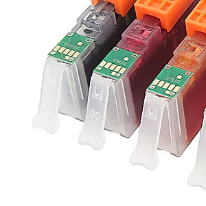 Hilitand Multi Colors Ink Cartridge Printing Photos, Test Papers and Documents Inkjet Printer Cartridges for Ink Cartridge Replacement (BK BK C M Y GY 6 Colors)