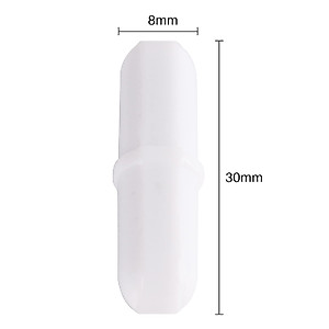 SWANSOFT 10 Pcs 30mm/1.18 Inch PTFE Magnetic Stirrer Mixer Stir Bar, High Temperature Magnetic Stir Bar, Lab Stir Bar
