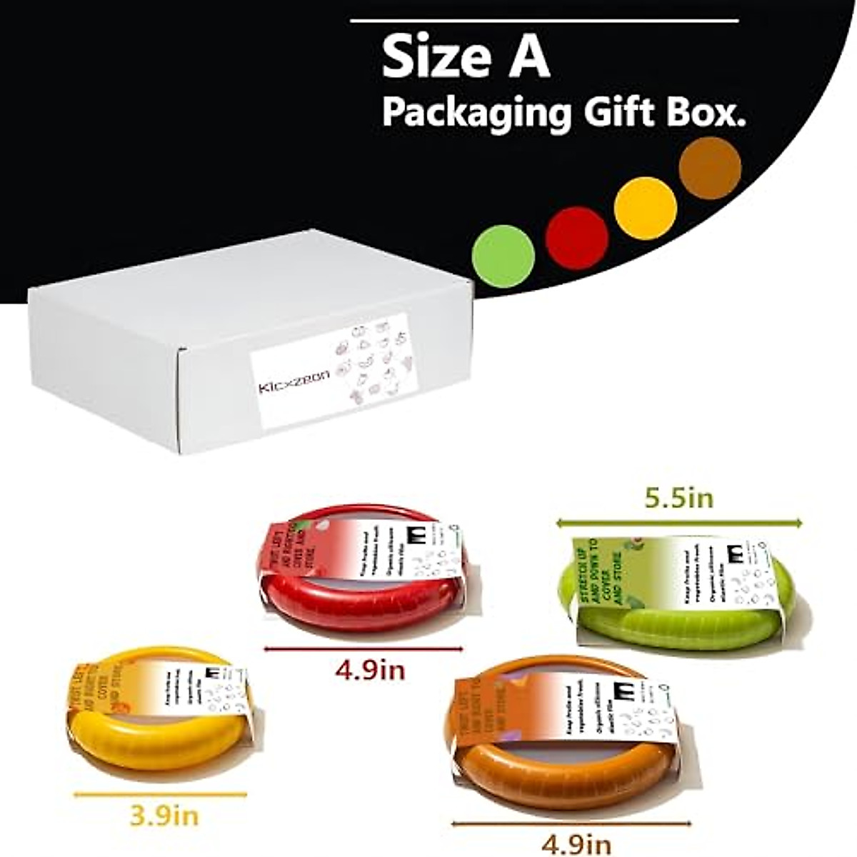 KICXZEON 4 Vegetable and Fruit Storage Containers, Onion Storage Avocado Saver, Lemon Garlic Tomato Storage Container Reusable (multicolour)