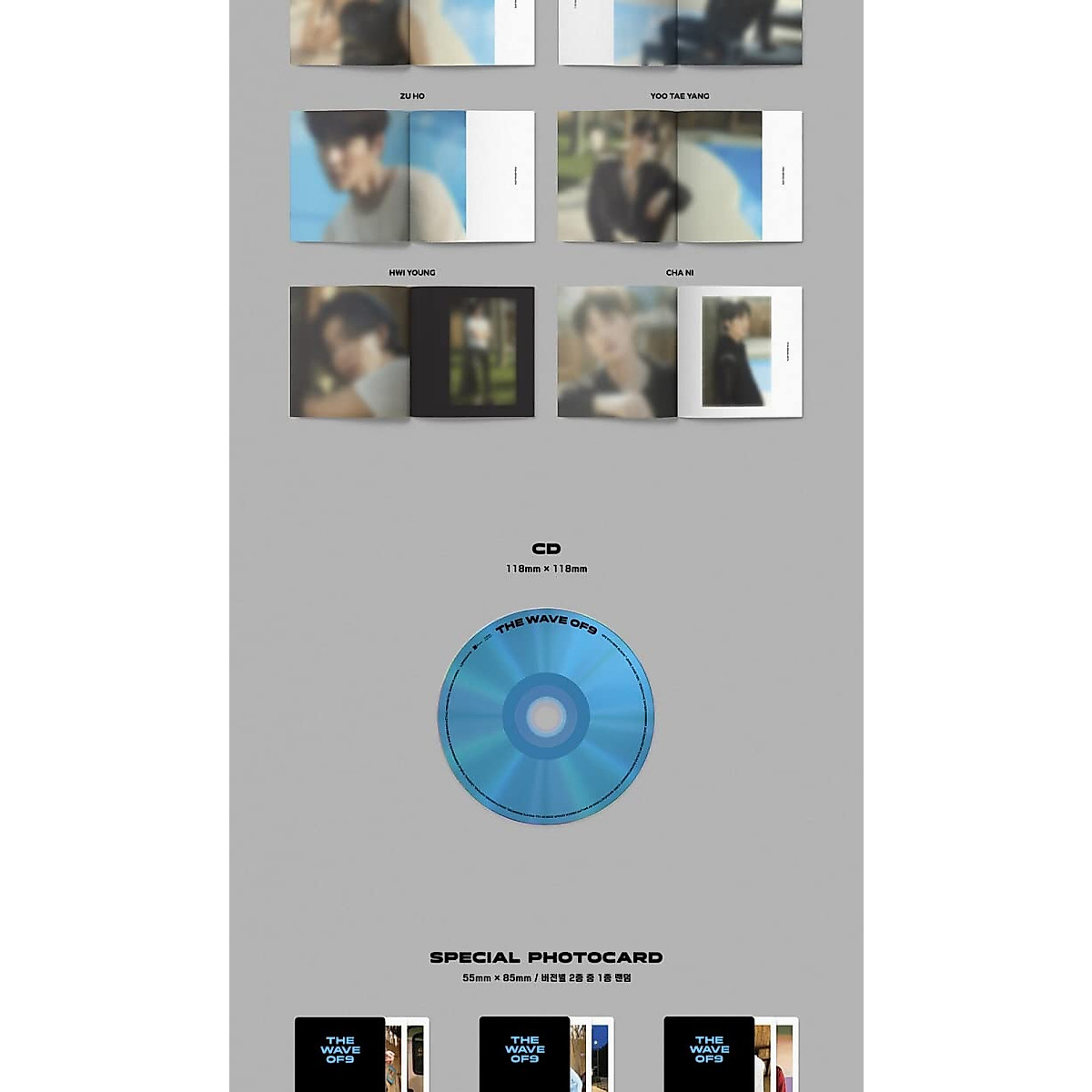 DREAMUS SF9 The Wave OF9 11th Mini Album Jewel Case ZUHO Version CD+20p Booklet+1p Special PhotoCard+1p Selfie PhotoCard+Tracking Sealed