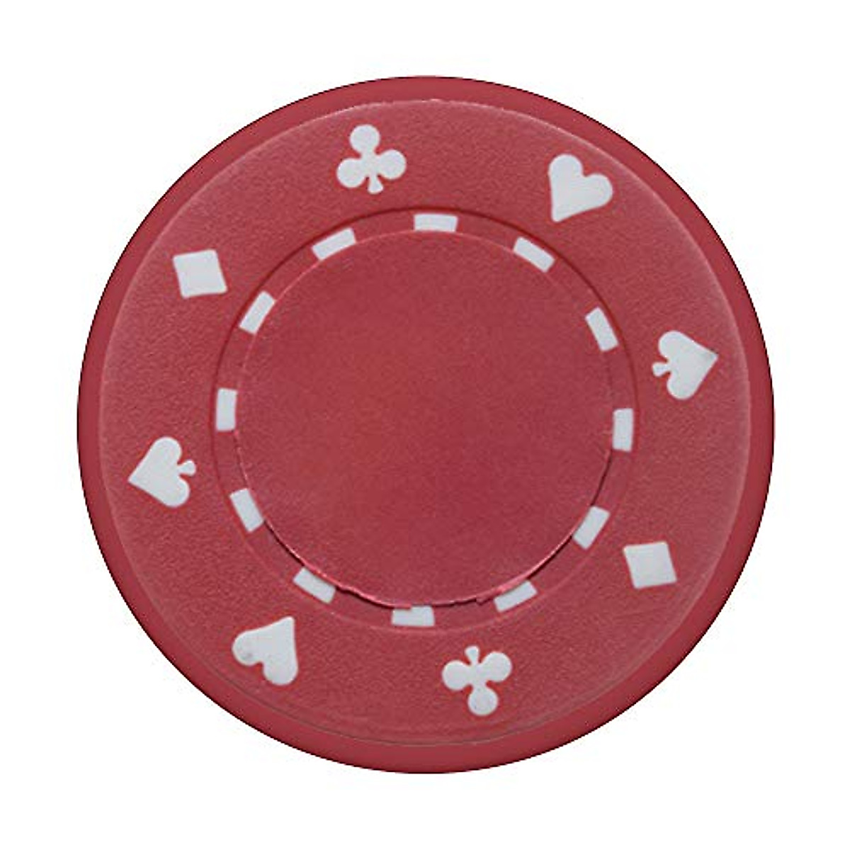 Red Poker Chip Gambling Card Games PopSockets PopGrip: Swappable Grip for Phones & Tablets