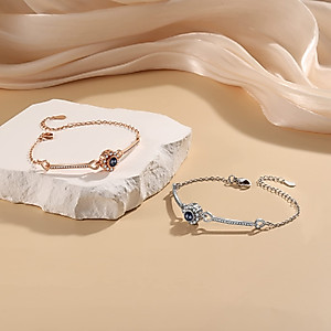 Joyforisa Photo Projection Bracelet Personalized Bracelet with Picture Inside Custom Photo Bracelet for Couple Friend Women