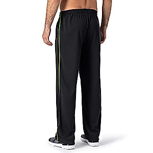 MAGNIVIT Men's Lightweight Sweatpants Track Running Gym Pants with Elastic-Waist Drawstring Black