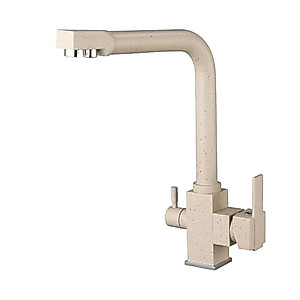 Double Spray Filter Kitchen Faucet Black Brass Purifier Nozzle Sink Mixer tap(A1022SD)