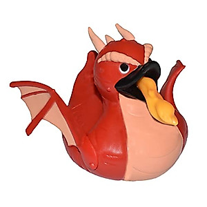 Wild Republic Rubber Ducks, Bath Toys, Kids Gifts, Pool Toys, Water Toys, Red Dragon, 4"