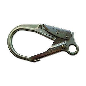 ProClimb Heavy-Duty Forged Steel Rebar Hook - Double Action, Self Locking, Zinc Plate Finish, 236mm x 125mm, ANSI Z359.1-2007/Z359.12-2009 Certified - Ideal for Climbing & Rigging