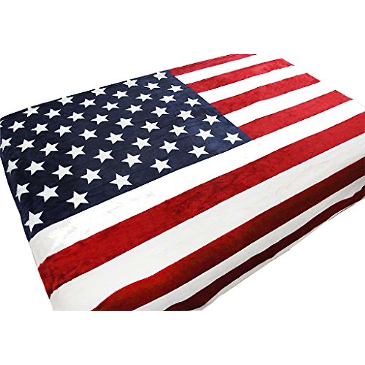 59"x79" American Flag Bed Sofa Blanket Couch Cover Luxury Super Soft Flannel Warm Plush Fleece Bed Throw Quilt Blanket Bedspread for Bed Couch Sofa Car Travel Bedding Blankets Machine Washable
