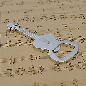 Guitar Beer Bottle Opener Funny Creative Gifts for Boyfriend Christmas Valentines Day Gifts for Him Guitar Shaped Bottle Opener for Music Guitar Lover Husband Dad Brother