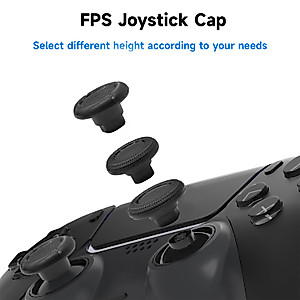 CHARM FOCUS Programmable Back Paddles for PS5 Controller, RISE2 Remap Kit for PS5 Controller BDM-010 & BDM-020 & BDM-030, Upgrade 2 Back Buttons Support Mapping, Auto Turbo, Combo Function