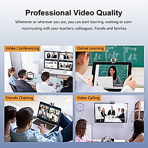 Spedal Wide Angle Webcam, 120 Degree View Video Conference Distance Learning Remote Teaching Camera, Full HD 1080P Live Streaming Webcam with Microphone for Mac, PC, Laptop, Desktop