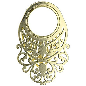 Gold 2g 6mm 316L Surgical Steel Ear Weights Saddle Hanger Spreader Gauges Piercing Tunnels Plugs Stretching Kit