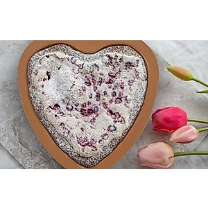 Eternal Living Copper Nonstick Bakeware Set (Heart Cake Pan and Cookie Sheet, 2 Piece)