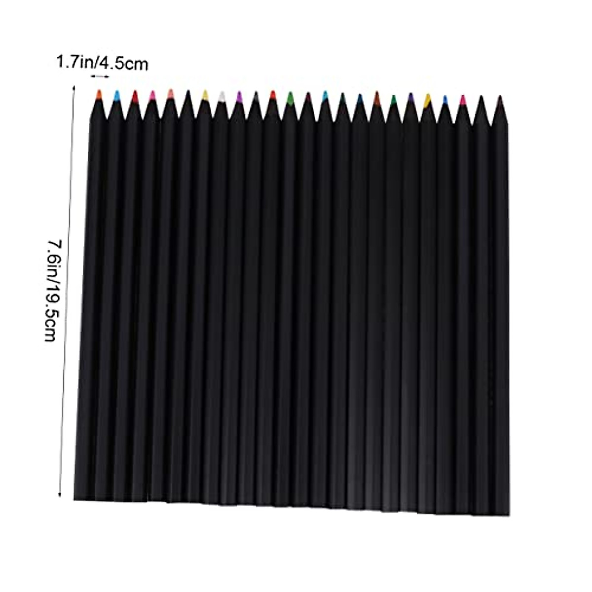 Tofficu Black Pencils 1 Set 24 Black Outfit Black Colored Pencils Artist Colored Pencils Coloring Pencils with Case 24 Color Pencils Paper Tube Bamboo Black Natural s Black Suits