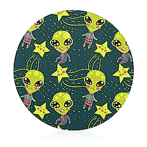 Alien Stars Cutting Board Tempered Glass Chopping Board for Kitchen Hotel