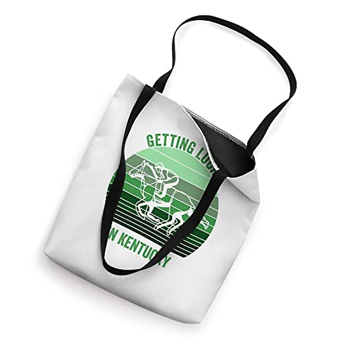Getting Lucky In Kentucky Horse Derby Race Retro Vintage Tote Bag