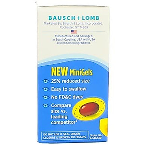 Bausch & Lomb Ocuvite Adult 50+ Eye Vitamin & Mineral Softgels 50 ea (Pack of 5)