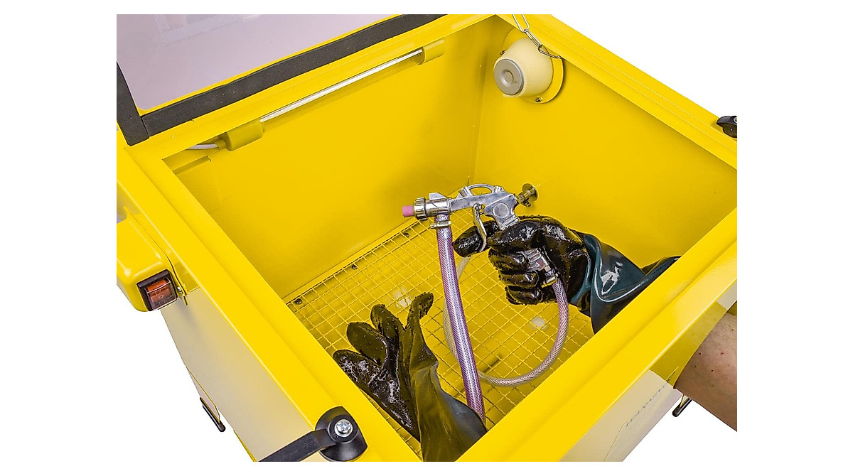 JEGS Bench Top Portable Sand Blaster Cabinet Kit - 15-25 CFM at 40-120 ...