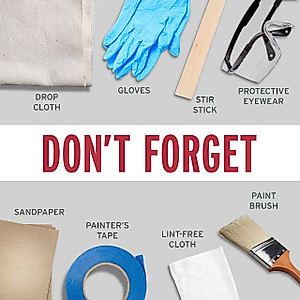 Rust-Oleum 7776730 Protective Enamel Paint, 8-Fl Oz, Flat Black(Pack of 1)