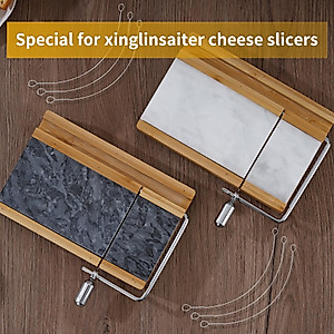 4 Pcs Cheese Slicer Wire Replacement For Marble Cheese Slicer Board,Cheese Cutter Wire for Block Cheeses Butter Cutting(Xinglinsaiter Cheese slicer Special)