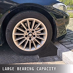 Mophorn Rubber Curb Ramp 3.7" Height, 39.4" Length Driveway Ramp for The Curb,15 Ton Heavy Duty Sidewalk Curb Ramp for Forklifts Trucks Buses (Please Check The Upgrade Product Images on Details Page)