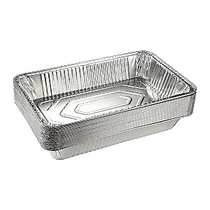 Chafing Dish Buffet Set Disposable | Buffet Servers and Warmers, Buffet Serving Kit | Includes Chafing Fuel, Wire Racks, Foil Pans Full Size, 9x13 Aluminum Pans Disposable, Serving Utensils| 50 Pieces