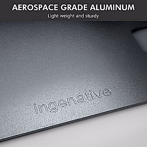 Under Table Shelf - Grey Under Desk Shelf for Laptop, PC,Mac Mini, Computer, and Gadget. Under Table Mount Shelf, Storage, Desk Hanging Organizer, Desk Laptop Holder, PC Desk Mount