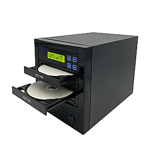 PlexCopier 24X 1 to 1 CD DVD M-Disc Supported Duplicator Copier Tower with Free Copy Protection