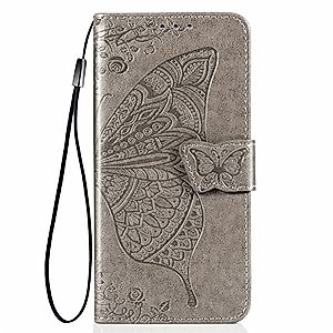 HUANGTAOLI Phone Case for Oppo Reno8 Pro 5G, Butterfly Embossed Wallet Case Card Slots Flip Cover for Oppo Reno8 Pro 5G