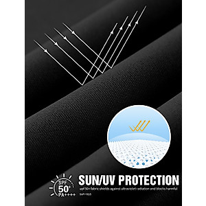 Zengjo Lightweight Hoodies for Men Pullover Workout(Black,L)