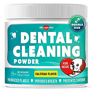 Dental Cleaning Powder ✿ Plaque Off Powder Dog ✿ Dog Teeth Cleaning Powder ✿ Plaque Remover for Teeth Dog ✿ Dog Dental Powder ✿ Dental Powder for Dogs Teeth ✿ Dog Tartar Remover for Teeth ✿ 100 G