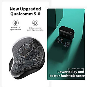 Sabbat X12 Ultra 5.0 Bluetooth Headset Earbuds Camouflage Pattern Fashion Leisure in-Ear Sports Bluetooth Headset for iPhone Samsung iPad Android (Advanced Stone)