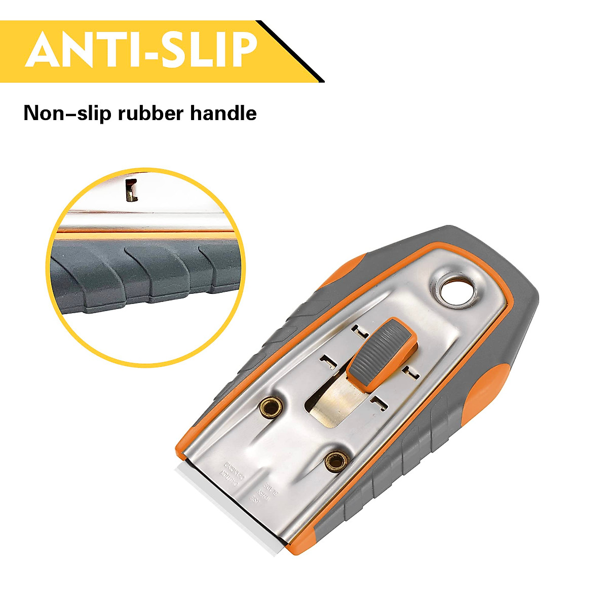 XW Razor Blade Scraper Set, Putty Knife Paint Scraper with Quick Blade Change, Extra 20 Blades Included, 2-Pack