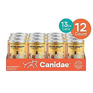 Canidae All Life Stages Premium Wet Dog Food for All Breeds, All Ages, Chicken & Rice Recipe, 13 oz. (Case of 12)