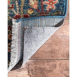 nuLOOM Ultra Premium Eco Friendly Non-Slip Felt Thick Rug Pad, 4' Round, Grey