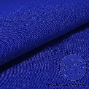 Tuosite Terylene Waterproof Sun Shade Sail UV Blocker Sunshade Patio Rectangle Knitted 220 GSM Block Fabric Pergola Carport Awning 8' x 10' in Color Blue