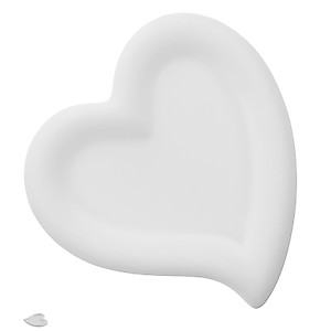 ABOOFAN 2pcs Nail Jewelry Tray Earring Dish Bathroom Vanity Tray Entryway Key Dish Decorative Dish Heart Shaped Trinket Dish Jewelry Dresser Ring Storage Holder Organizer Plaster Necklace