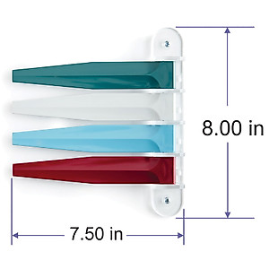 Kull Industries Exam Room Flags, Medical Door Flags for Doctor Offices, Hospitals, Clinics, Easy Identification, Durable, Reliable Room Status Sign, Designer Colors, 4 Flag System, 7-Inch