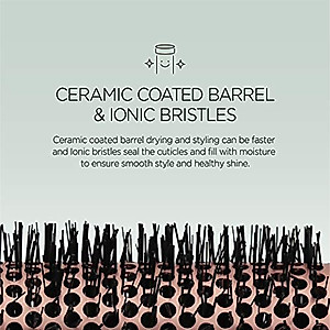 F3 Systems Magic Curling Thermal Brush(1 Inch), Cut Drying Time,Self-Standing Round Brush, Great Blowout, Ceramic Coated Barrel,Quick Styling Brush,Blowout Volume,Ionic Thermal Barrel,Volumizer,Styler